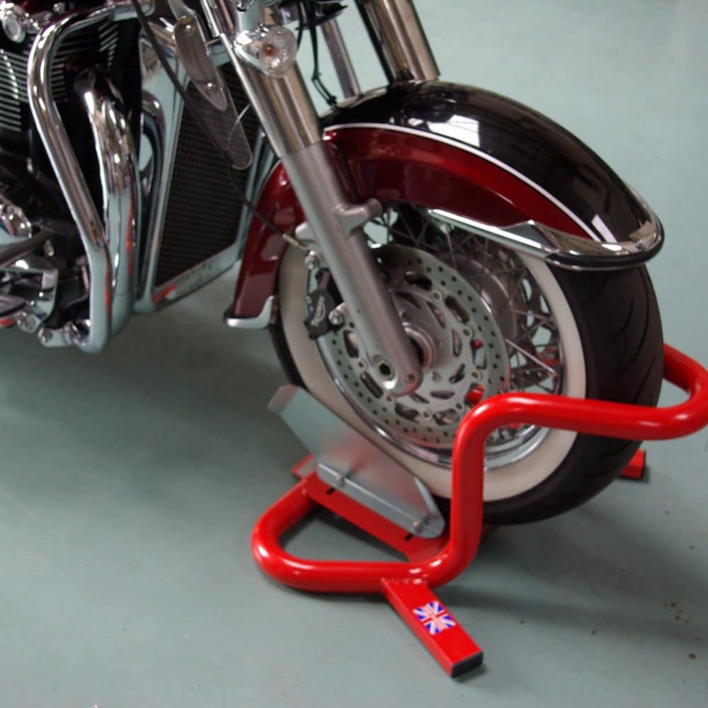 Motorcycle Wheel Chock "BikeGrab" - Motorcycle Lift Jack | Big Blue ...